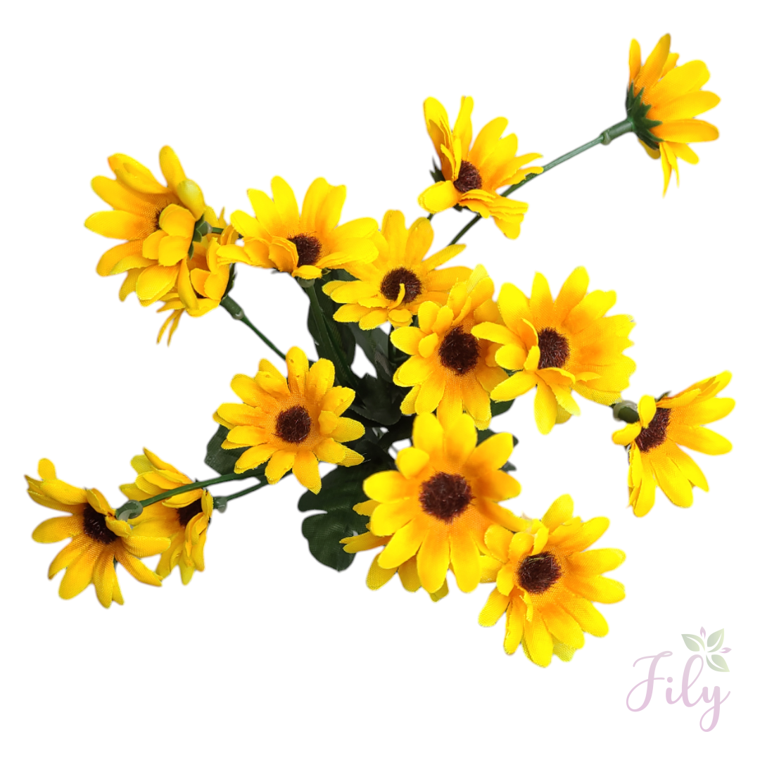 Buque de mini girassol com 15 flores – Fily Flores